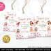 Editable Fairy Favor Tags Enchanted Forest Birthday Thank You Tags ...