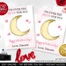 Moon Valentine's Day Cards I'm Over the Moon for You Valentines School ...