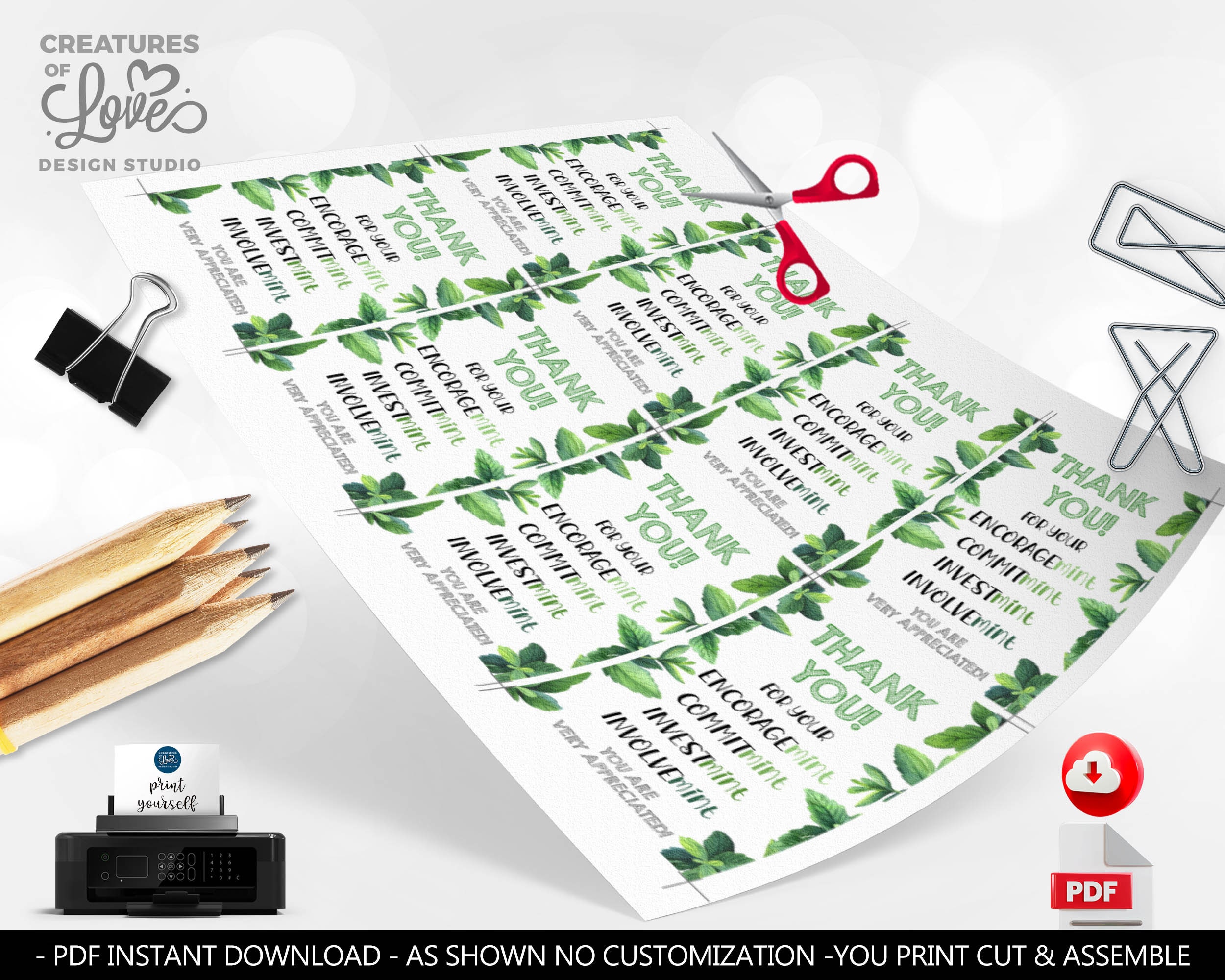 Teacher Appreciation Gift Tags Mint Tag Mint Gum Employee Staff Boss ...