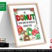 Donut Appreciation Sign Christmas Donut Know School Teacher Staff PTO ...