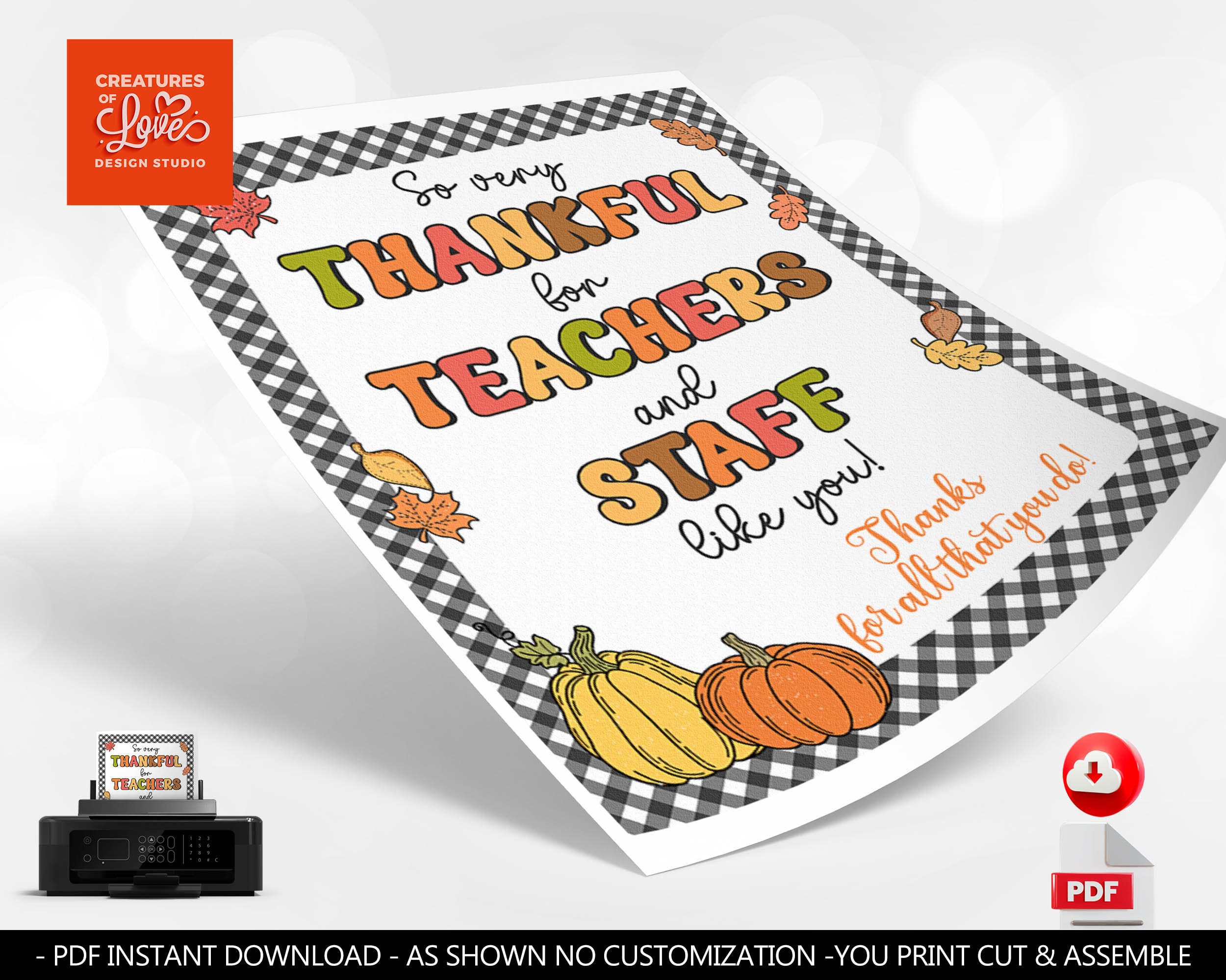 Thanksgiving Teacher Appreciation Sign so Very Thankful for Teachers ...