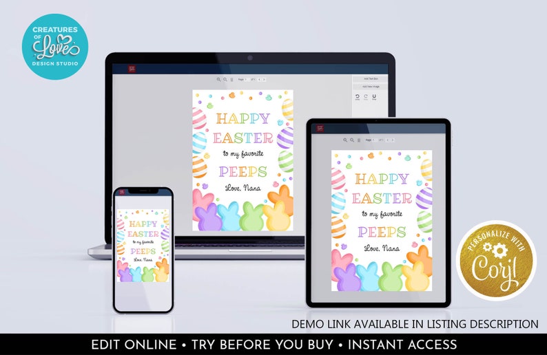 Editable Easter Favor Tags Spring Basket Tag Easter Party Labels ...