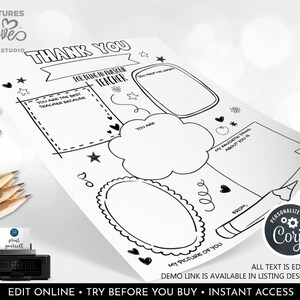 Editable Teachers Appreciation Coloring Page Thank You Teacher Gifts ...