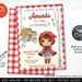 Little Red Riding Hood Invitation Editable Red Riding Hood Birthday ...