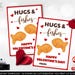 Goldfish Valentine's Day Cards Hugs and Fishes Treat Tags Valentines ...