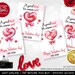 Editable Valentines Day Card Special Treat Sweet Valentine's Day Kids ...