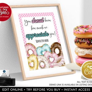 Editable Valentine's Day Teacher Appreciation Sign Valentine's Day ...