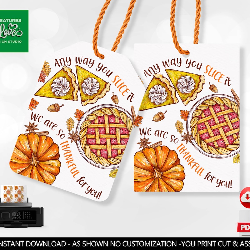 Thanksgiving Tags - Etsy