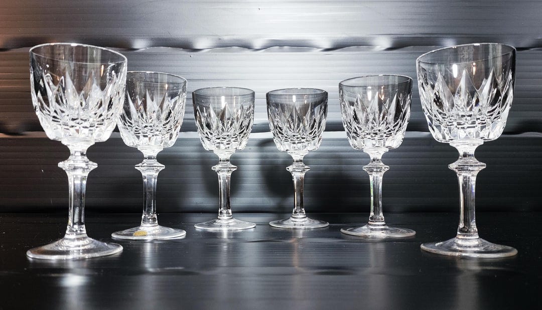 Original Nachtmann Set of 6 Shot Glasses / Vodka Glasses / Lead Crystal ...