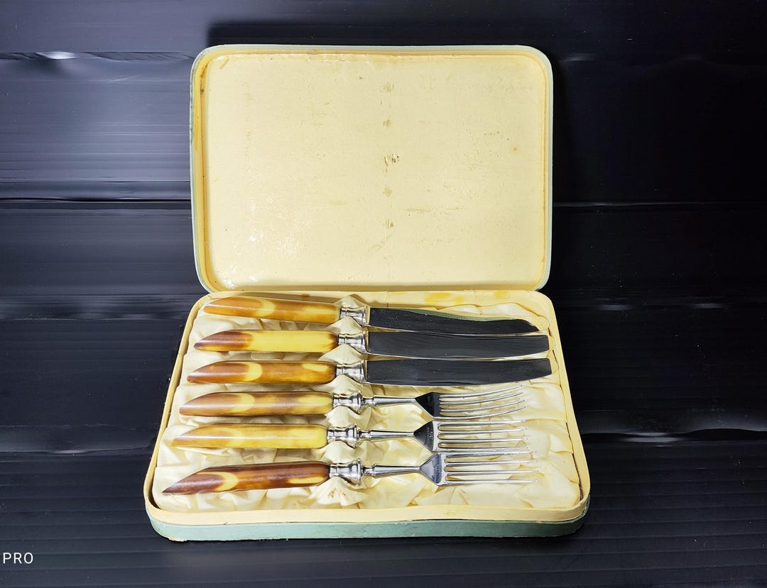Art Deco Cutlery Set 6 Pieces From Solingen/ Fork and Knife With ...