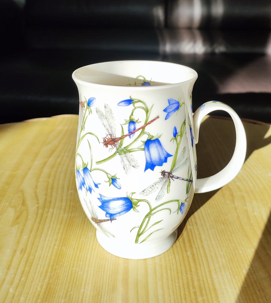 Vintage Dunoon Mug/design by Jane Fern/motif: Dragonfly. Dovedale Bone ...