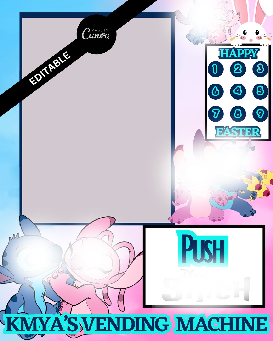 Custom Vending Machine Template, Girl Birthday Gift, Girl Easter Basket ...