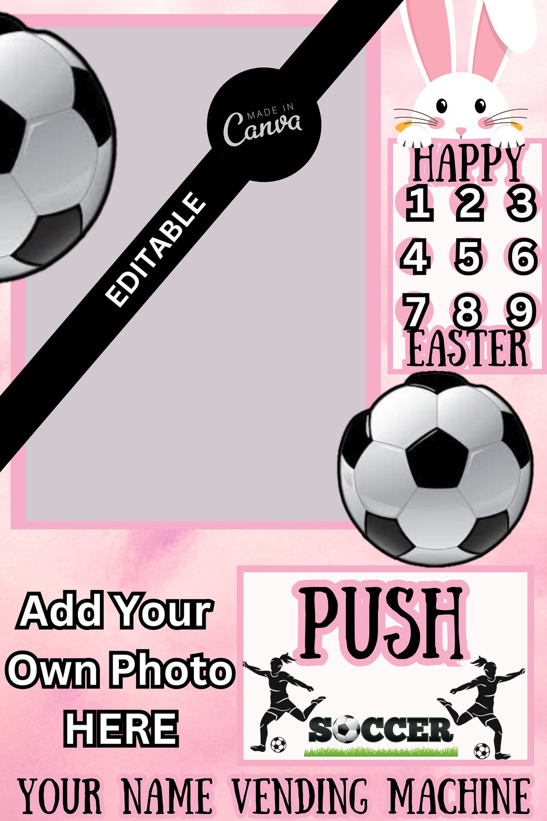 Custom Vending Machine Template, Birthday Gift, Easter Basket, Canva ...