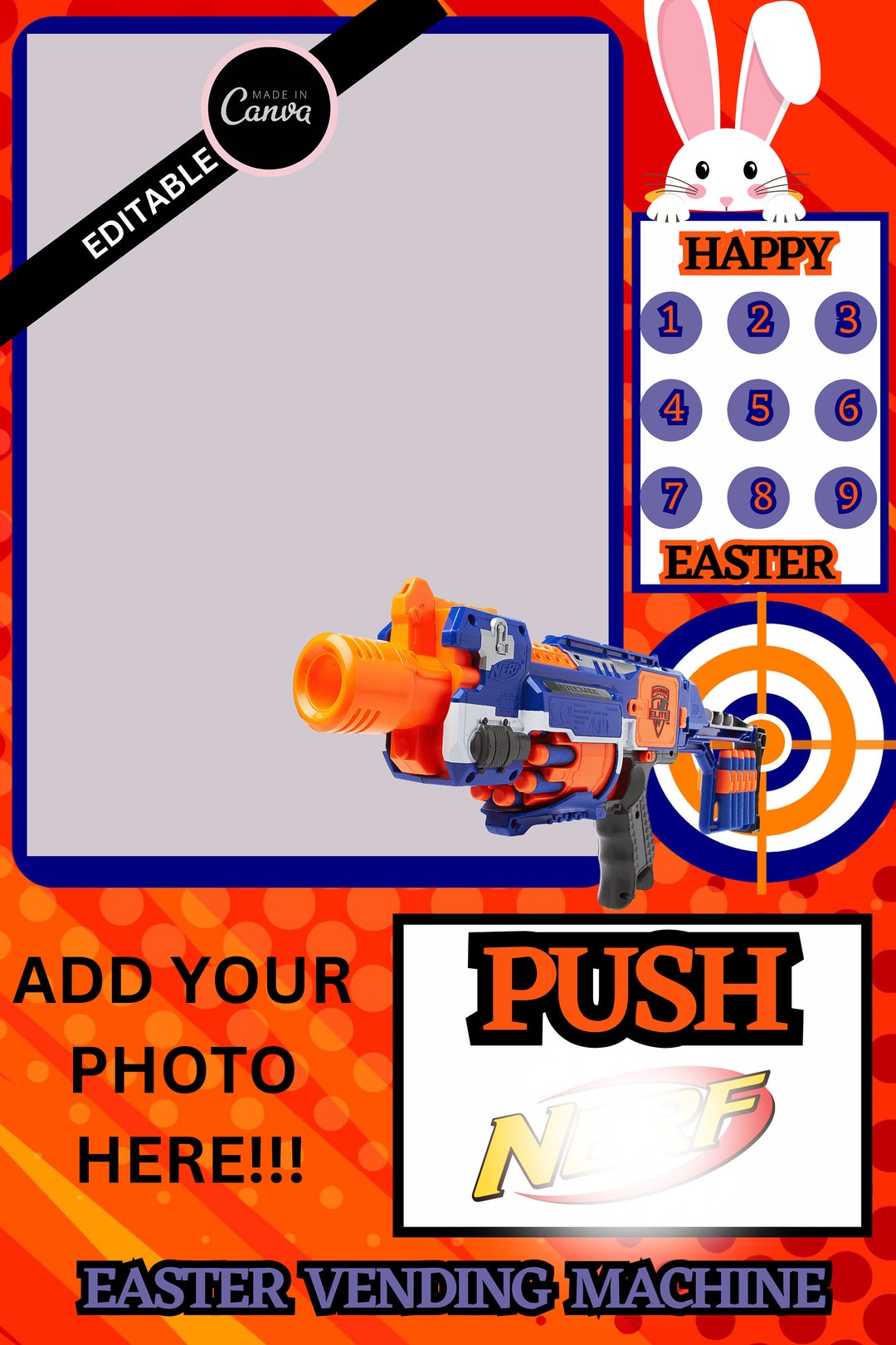 Custom Vending Machine Template, Birthday Gift, Easter Basket, Canva ...