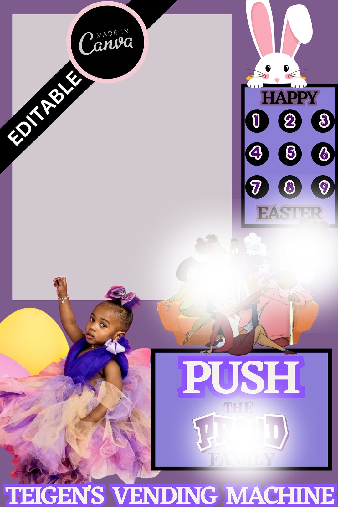Custom Family Vending Machine Template, Boy Birthday Gift, Boy Easter ...