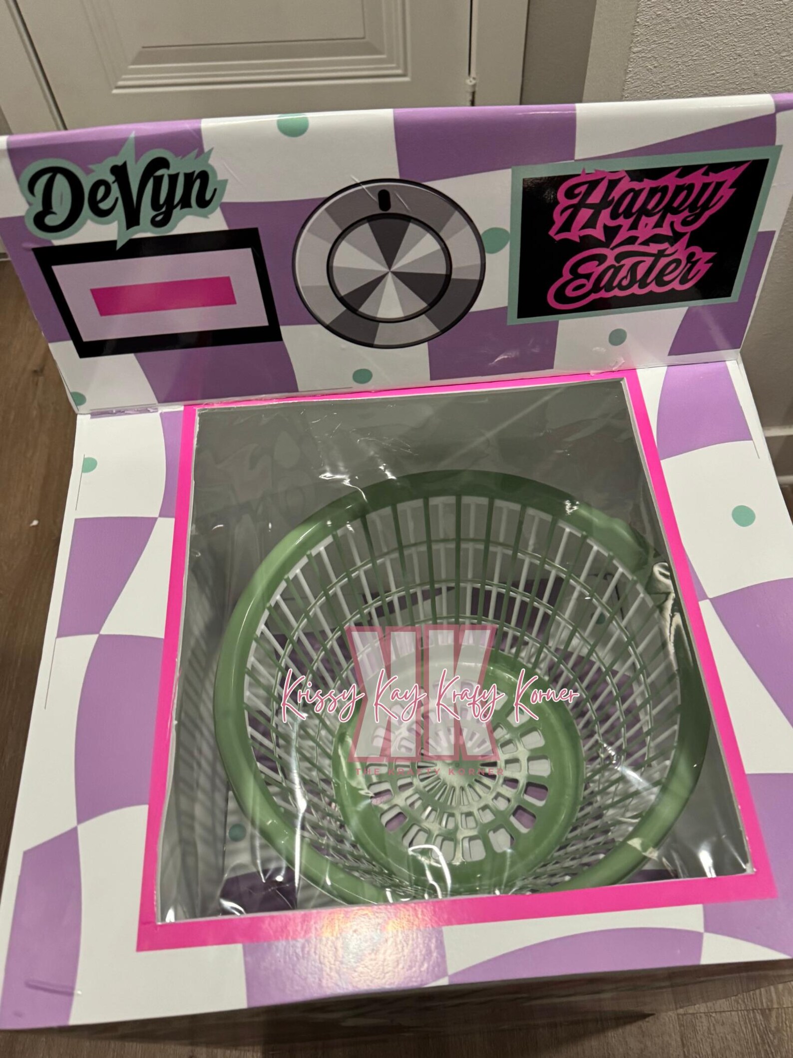 EASTER Laundry WASHER Machine 16x20 , Vending Machine Easter, Washer ...