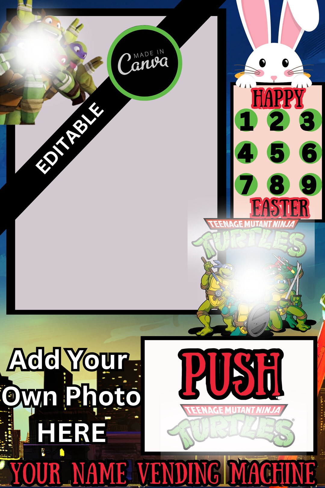 Custom Vending Machine Template, Birthday Gift, Easter Basket, Canva ...