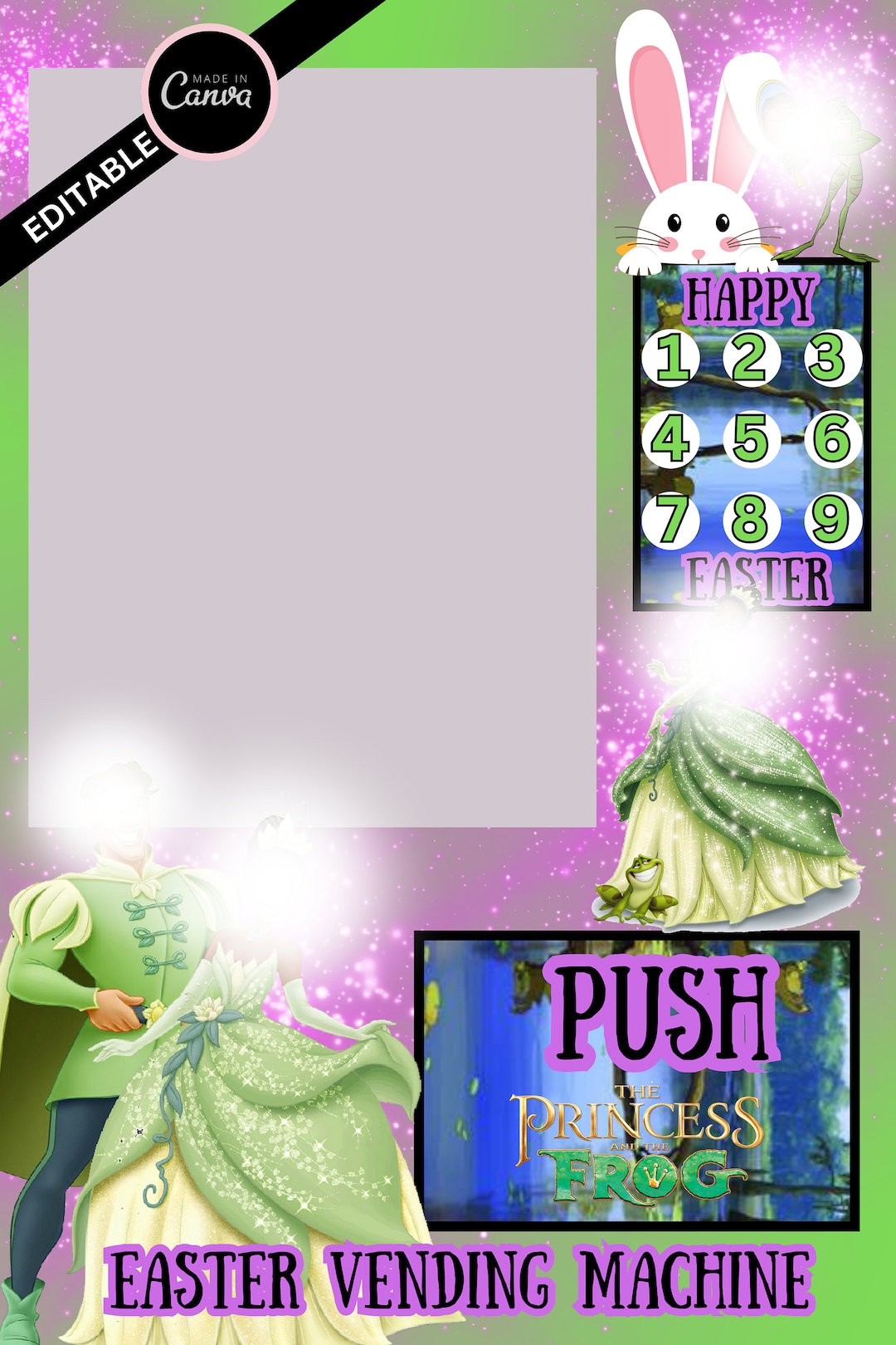 Custom Princess Vending Machine Template, Girl Birthday Gift, Girl ...