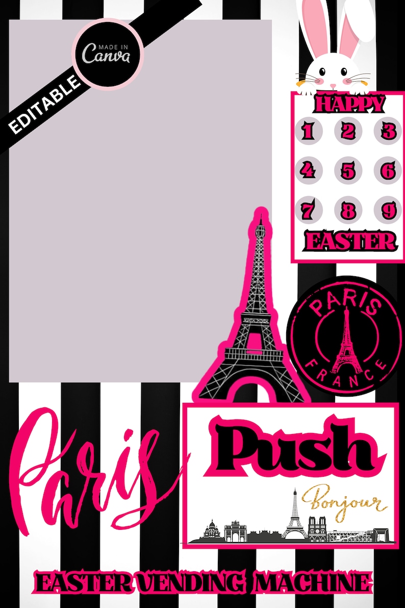 Custom Vending Machine Template, Girl Birthday Gift, Girl Easter Basket ...