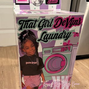 EASTER Laundry WASHER Machine 16x20 , Vending Machine Easter, Washer ...