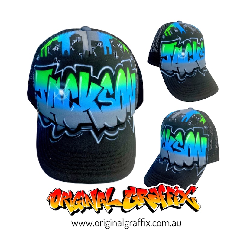 Graffiti Hat - Personalised With Your Name, Word, Gamer Name, Handle - Etsy