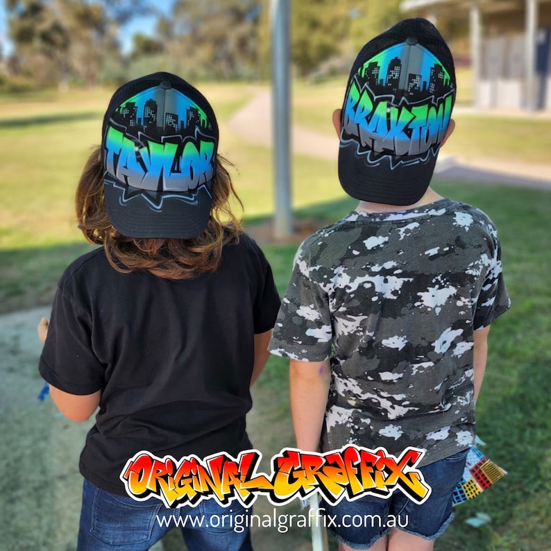 Graffiti Hat - Personalised With Your Name, Word, Gamer Name, Handle - Etsy