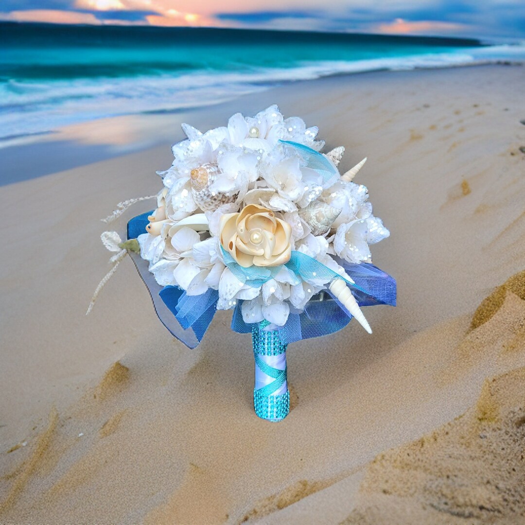 Everlasting Shell Wedding Bouquet - Etsy