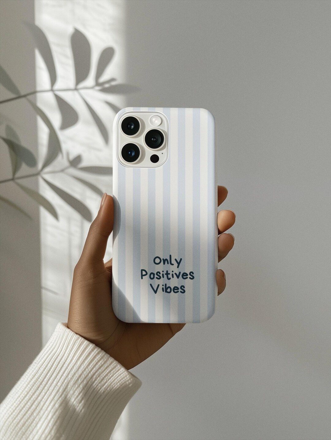 Custom Motivational Quote Stripe Phone Case, iPhone 17 16 15 14 13 12 ...