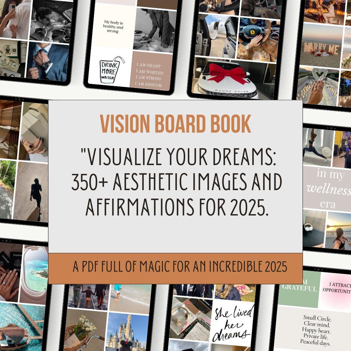 2025 Vision Board Printables, 350+ Powerful Pictures, Aesthetic Quotes ...