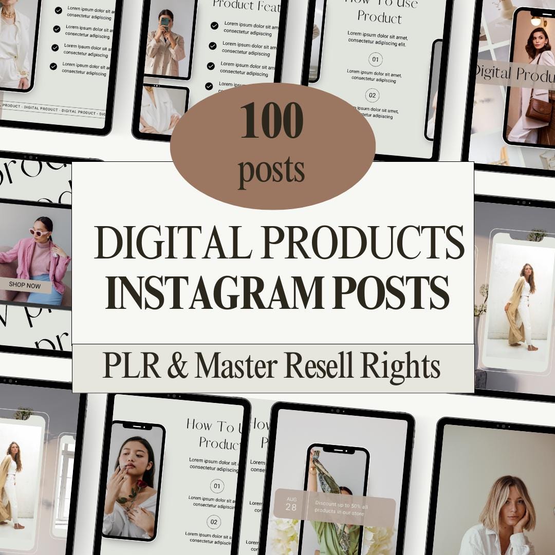 Instagram Post Templates Digital Products Canva Instagram Template ...