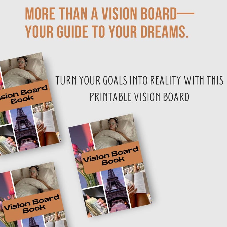 2025 Vision Board Printables, 350 Powerful Pictures, Aesthetic Quotes ...