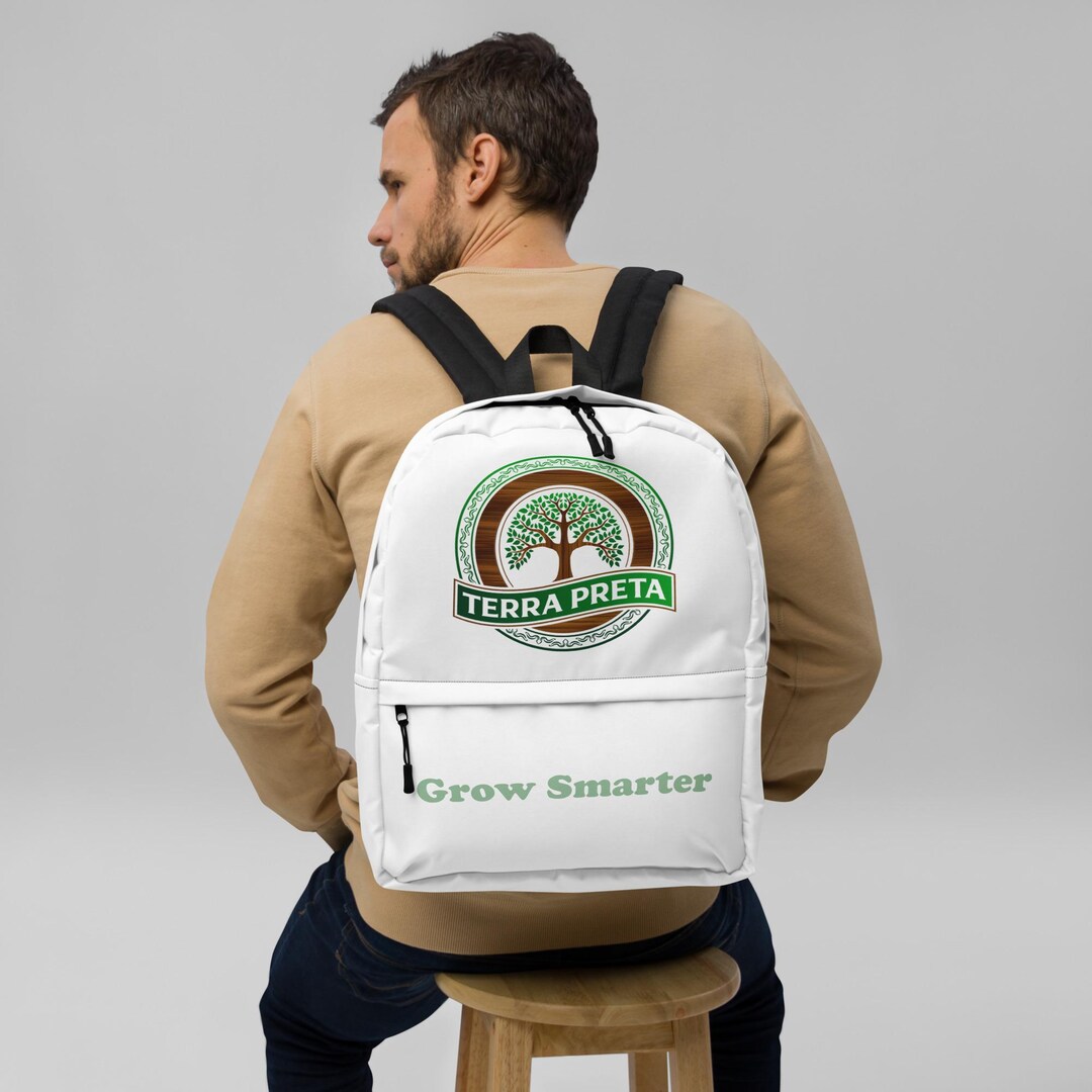 Terra Preta Grow Smarter Modern Style Backpack, Minimal and Green ...