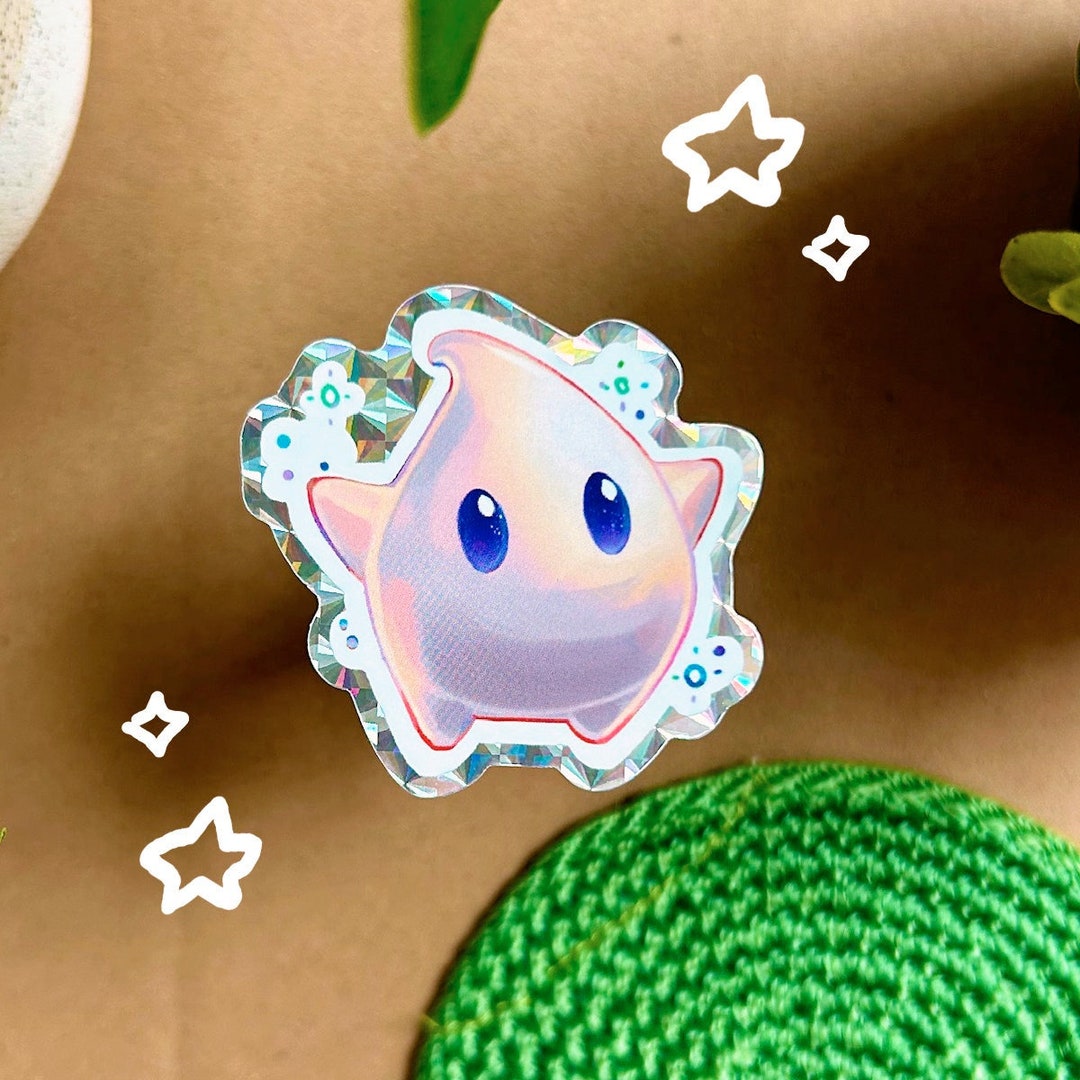 Star Creature, Super Mario Galaxy Inspired - Holographic Vinyl Sticker ...