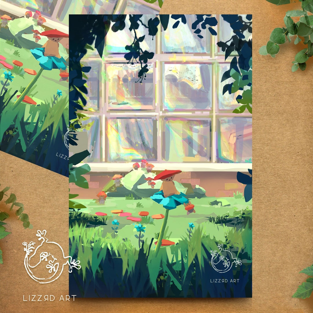 Secret Hangout/mushies - Physical Art Print (11x17 Inch) - Etsy