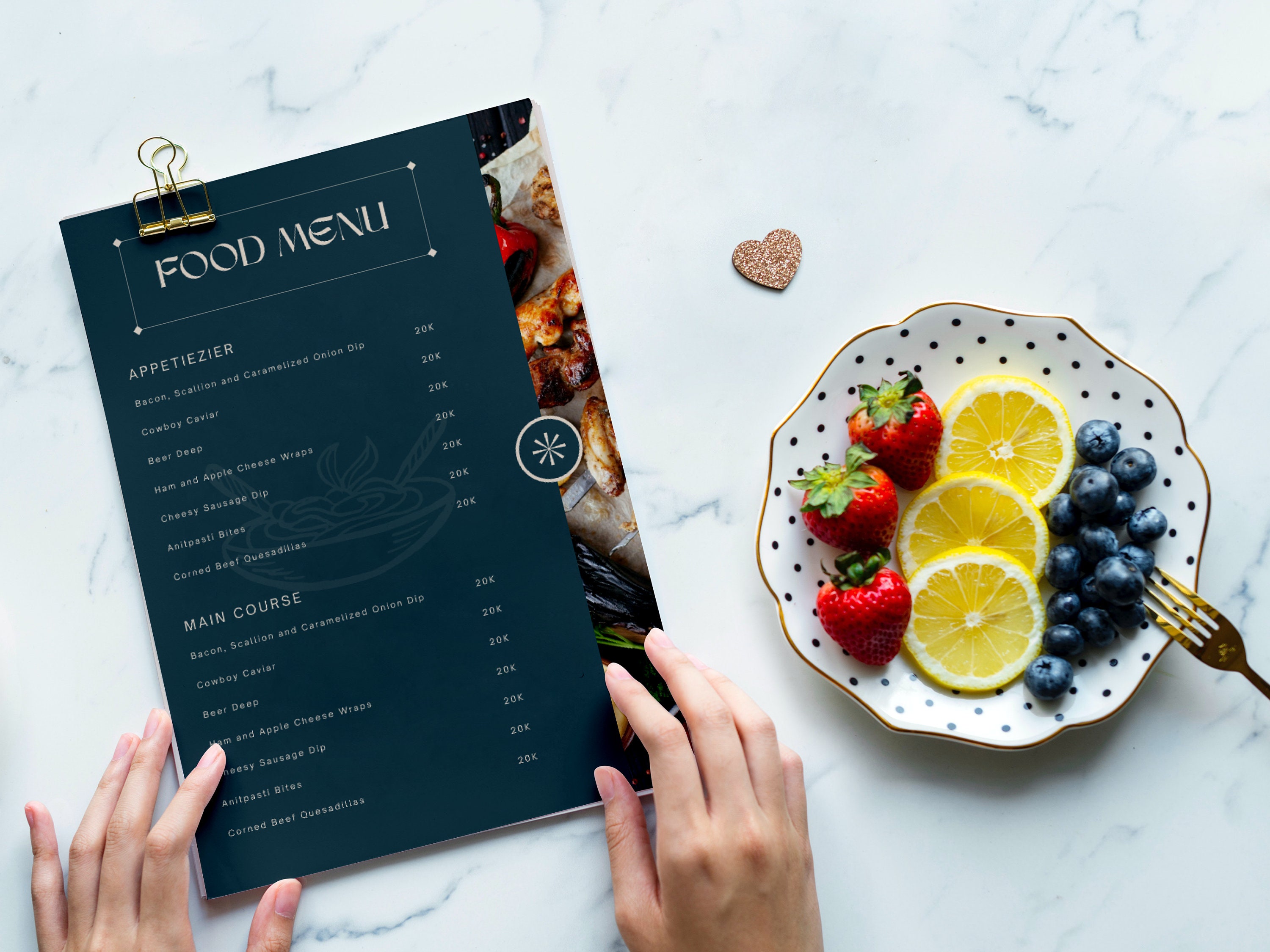 Price List Menu for Adobe Illustrator, Canva & Figma | Editable ...