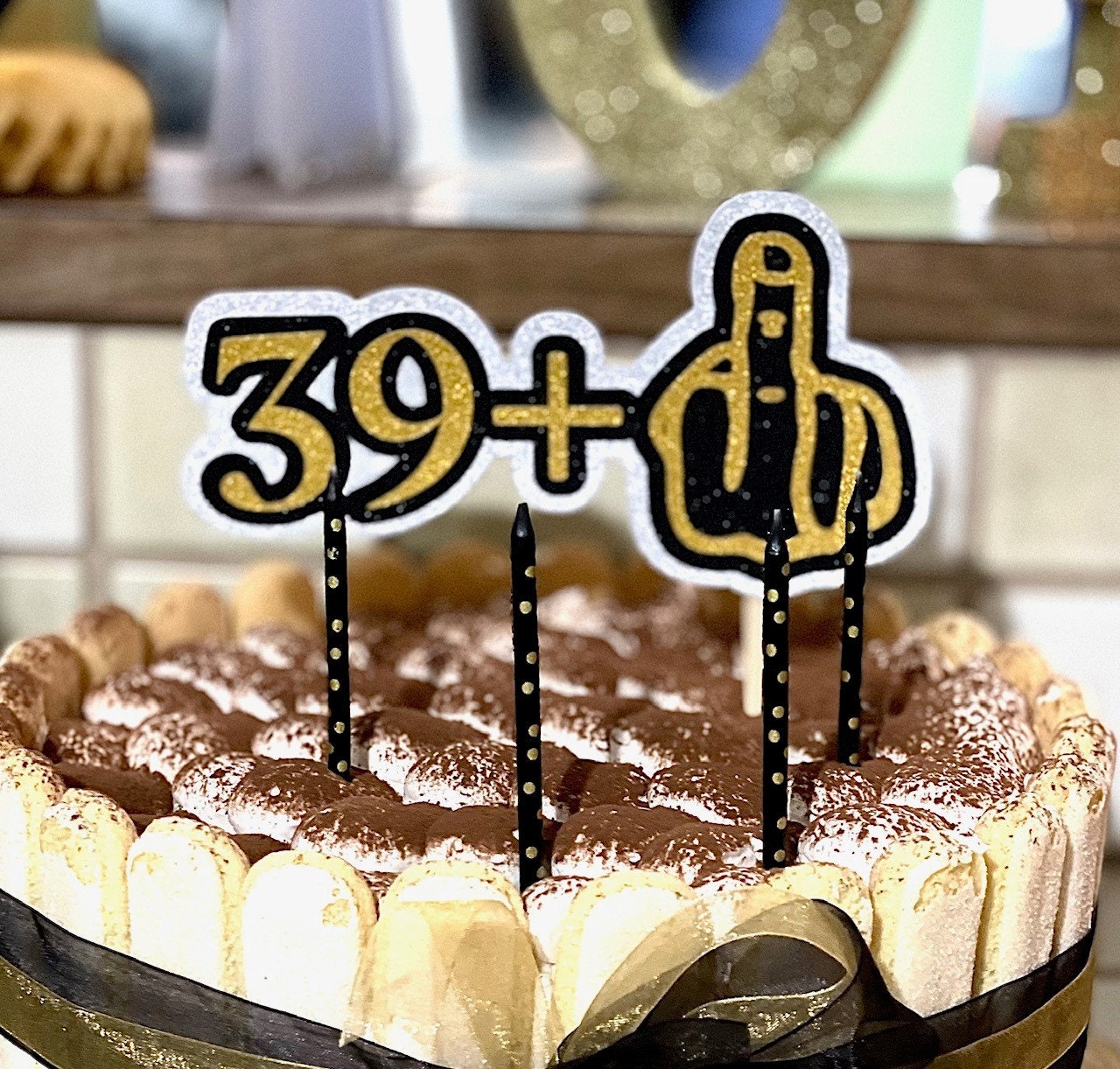 Funny Milestone Birthday Cake Topper Double Layer/customize - Etsy