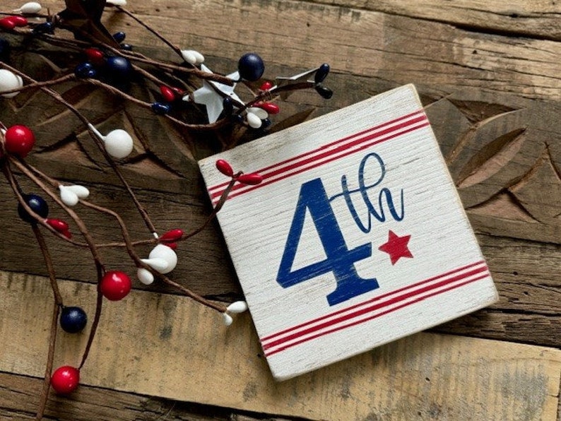 4th of July Small Home Decor Sign / Tiered Tray Sign / July 4th ...