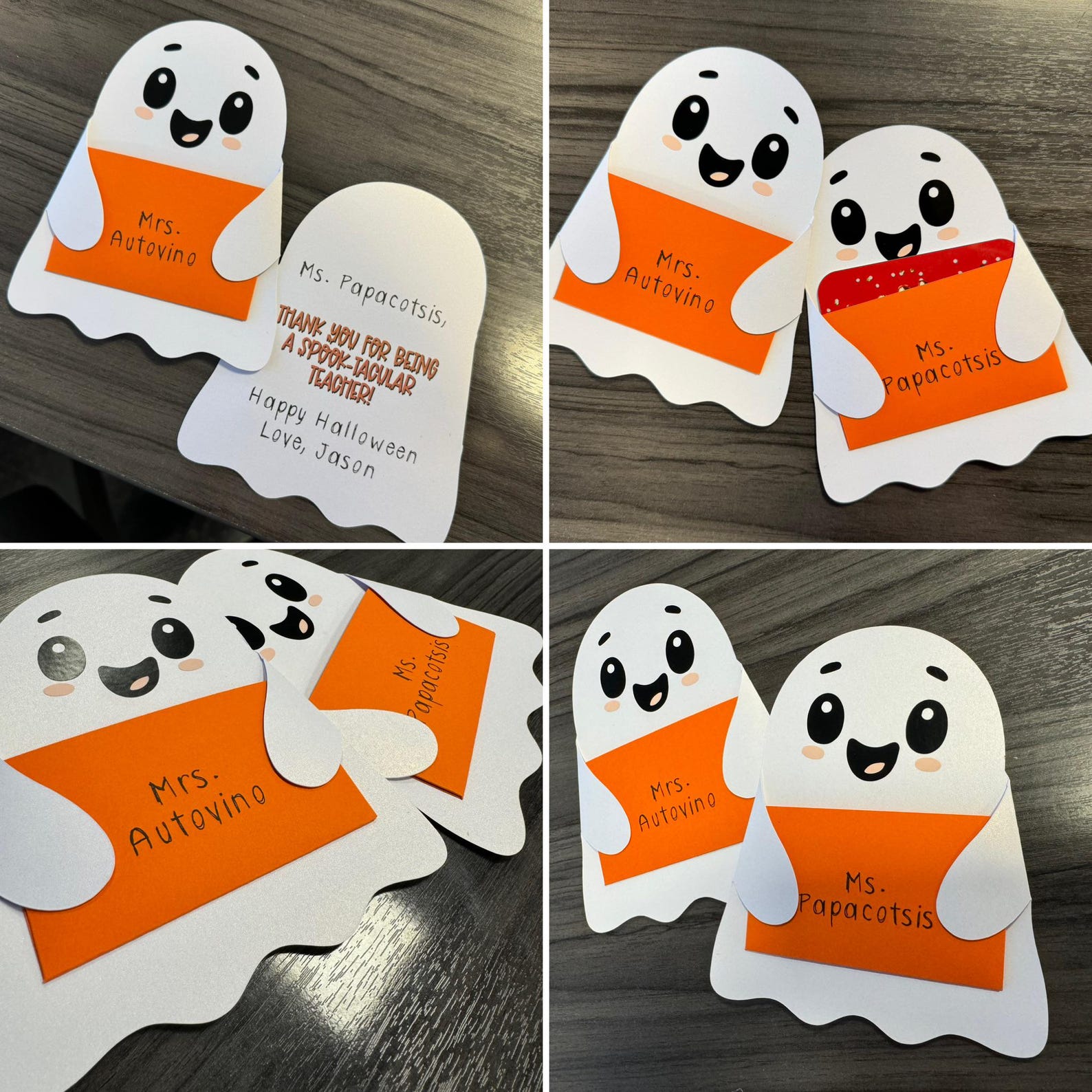 Halloween-themed Gift Card Holders: Monsters, Frankenstein, Skeleton ...