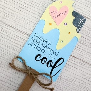 Popsicle/ice Cream Pop Teacher Card/gift Card Holder - Perfect Gift for ...