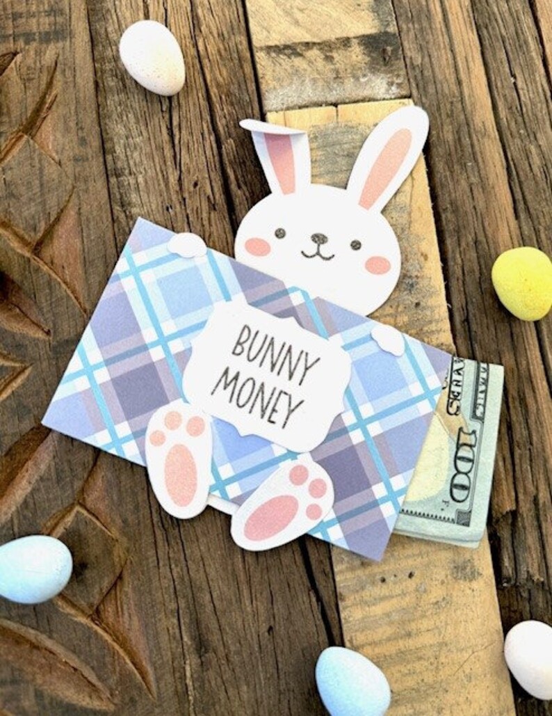 Set of 3 Spring/easter Patterned "bunny Money" Envelope Cash or Gift ...