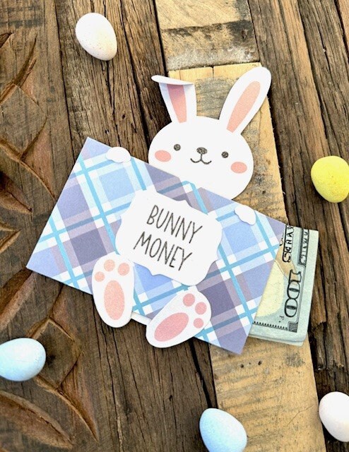 Set of 3 Spring/easter Patterned "bunny Money" Envelope Cash or Gift ...