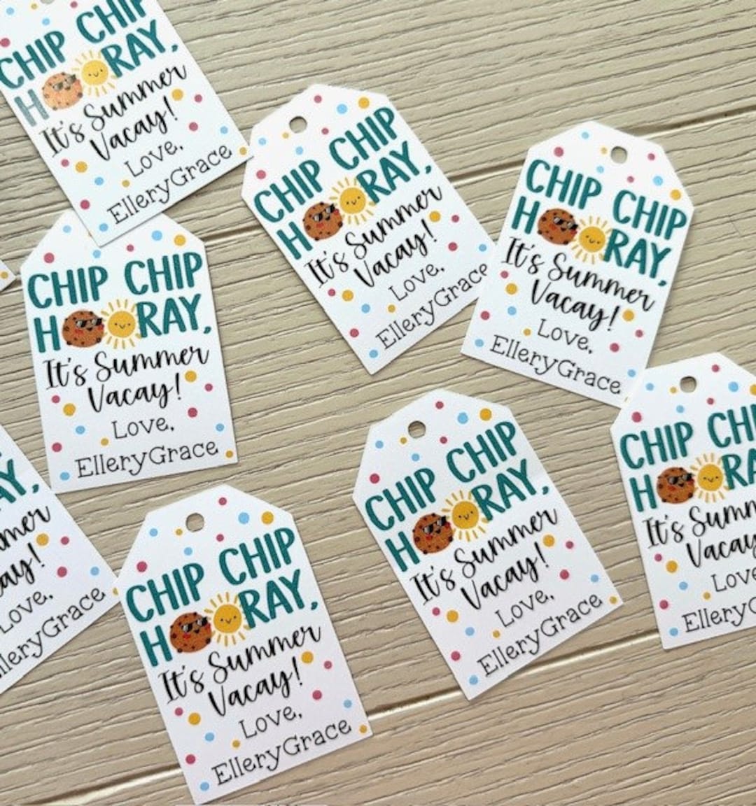 Personalized Tags SET OF 12 - Party Favor or Goodie Bags: Class Gifts ...