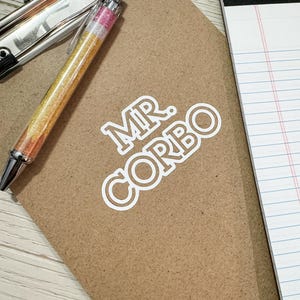 Teacher Mini Clipboard, Notepad, Hair Clip, & Pen - Personalized W ...