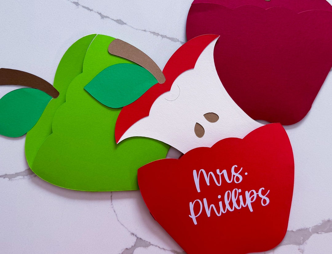Apple Teacher Gift Card Holder - Perfect Gift for Teacher Appreciation ...