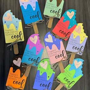 Popsicle/ice Cream Pop Teacher Card/gift Card Holder - Perfect Gift for ...