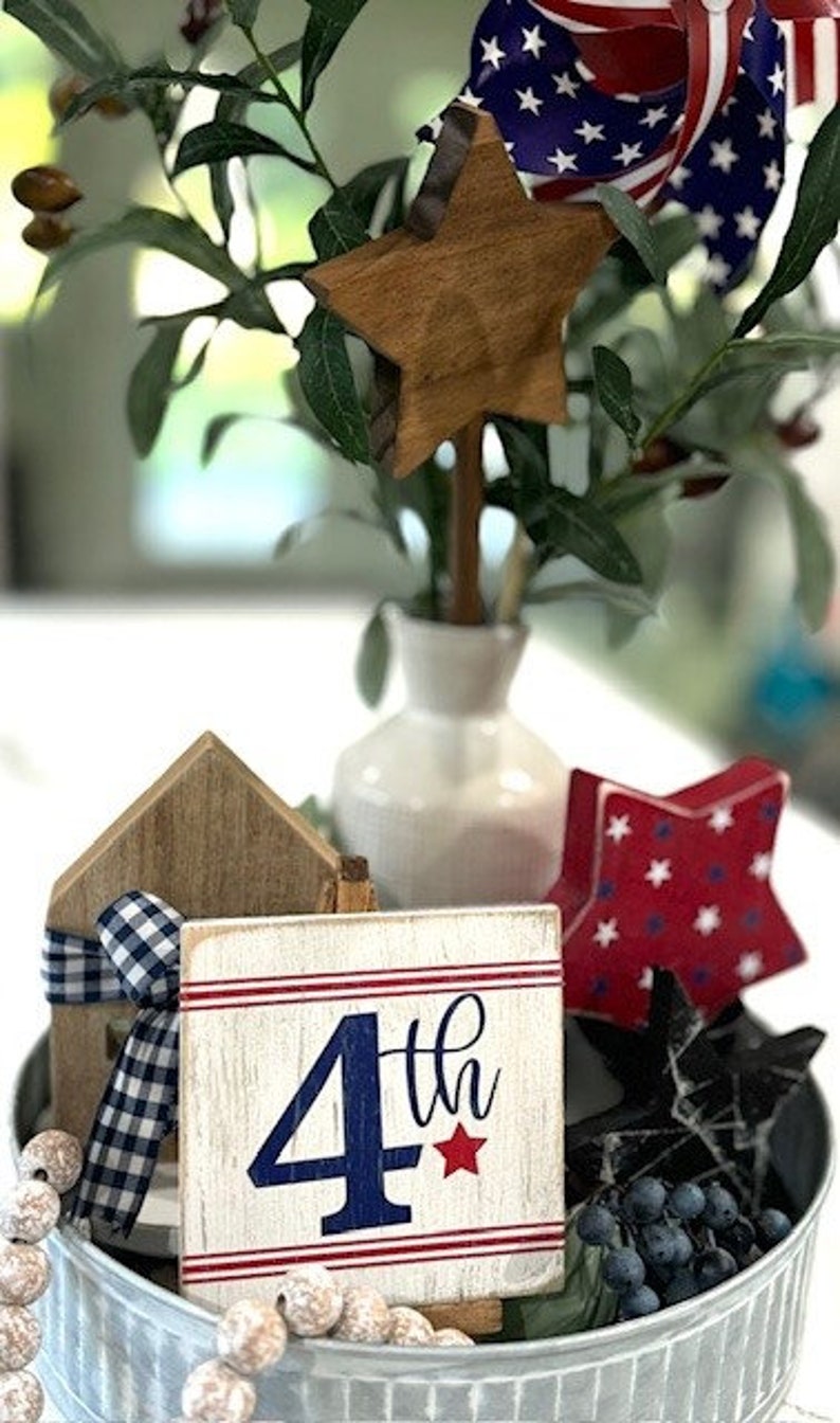 4th of July Small Home Decor Sign / Tiered Tray Sign / July 4th ...