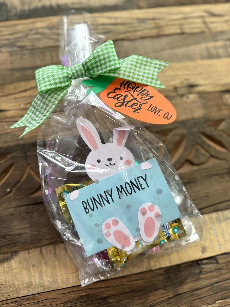 Set of 3 Spring/easter Bunny Money Envelope Cash or Gift Card Holders ...