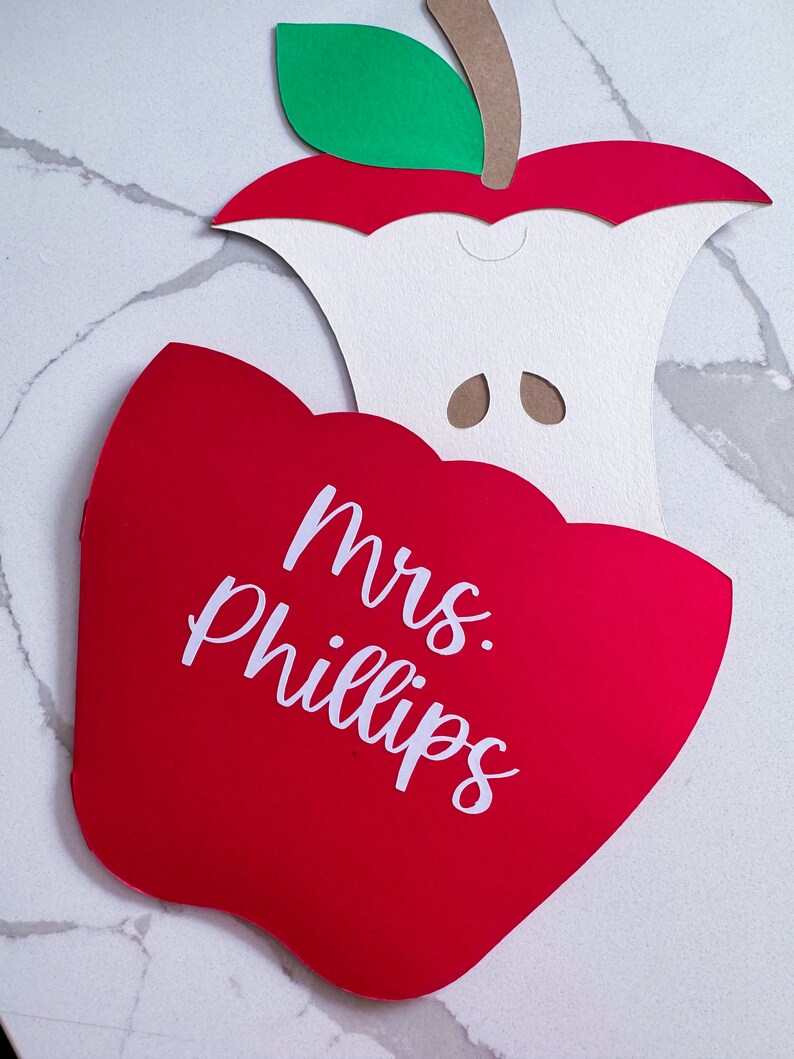 Apple Teacher Gift Card Holder - Perfect Gift for Teacher Appreciation ...