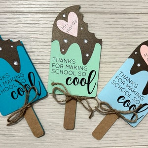 Popsicle/ice Cream Pop Teacher Card/gift Card Holder - Perfect Gift for ...