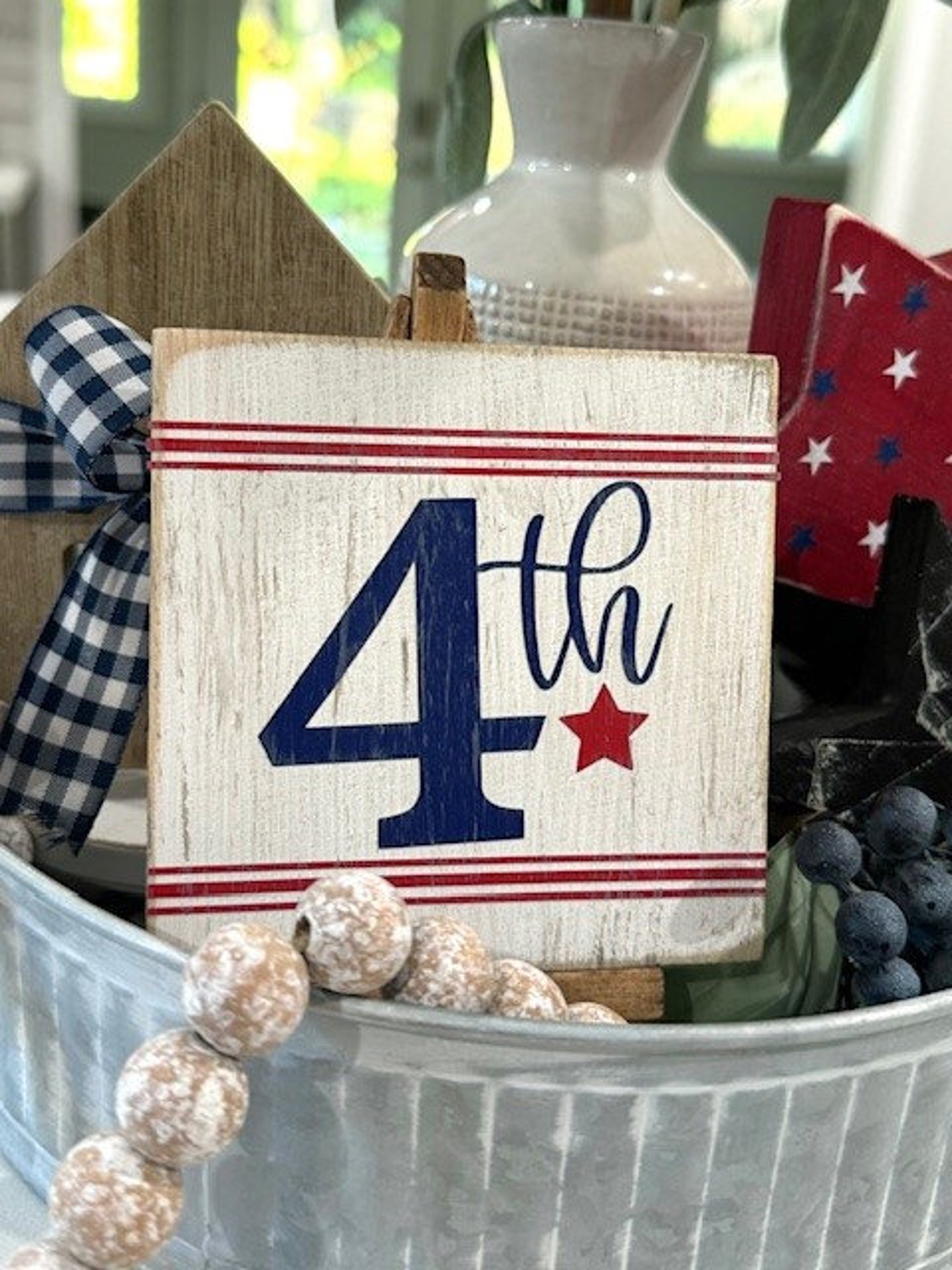 4th of July Small Home Decor Sign / Tiered Tray Sign / July 4th ...
